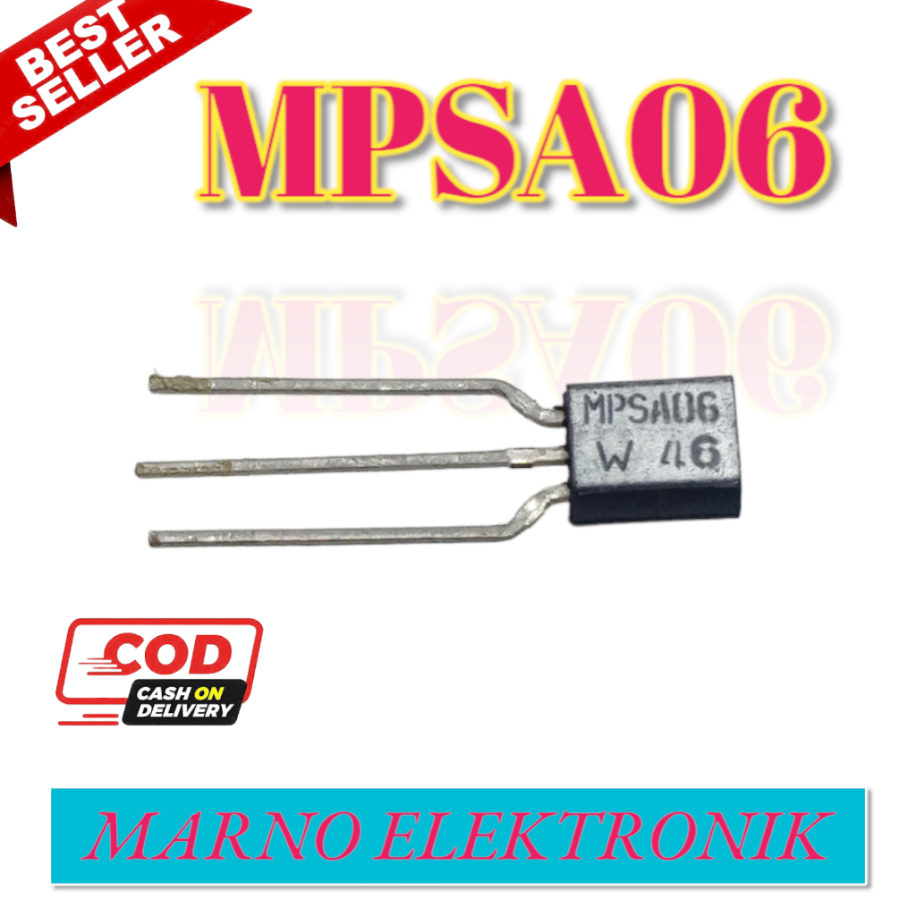 Jual TR TRANSISTOR MPSA06 MPSA MPS A06 A 06 ASLI ORIGINAL (ORI ...