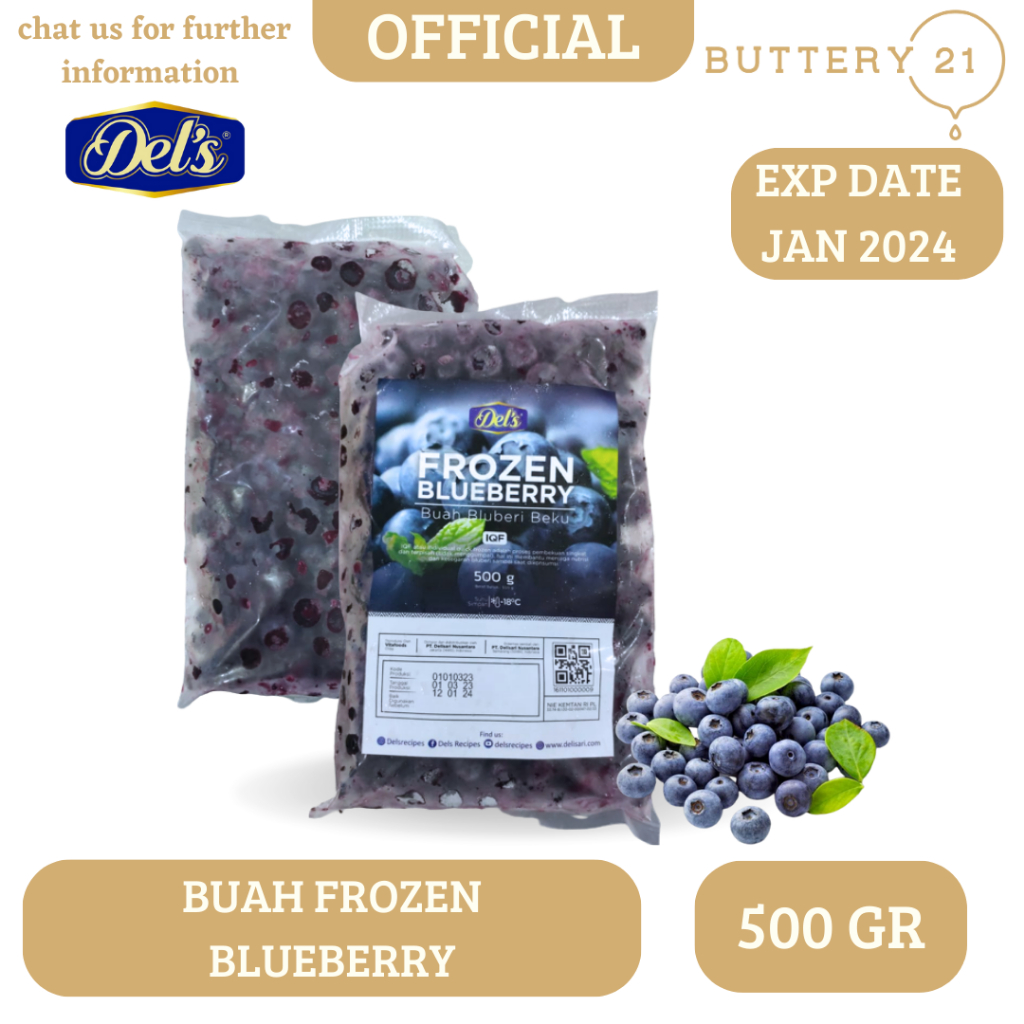 Jual FROZEN BLUEBERRY 500 GR / BUAH BLUEBERRY BEKU | Shopee Indonesia