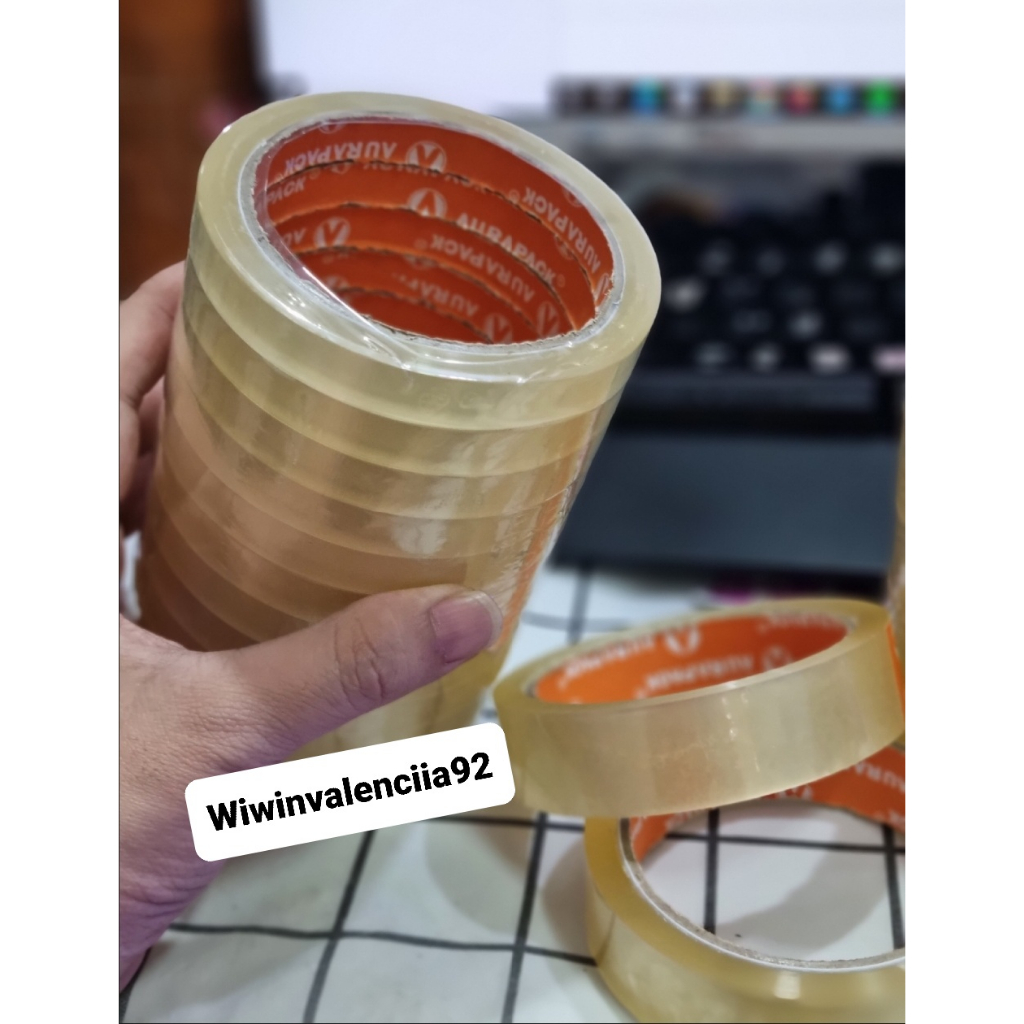 Jual 2024 Paling BAGUS Lakban Bening AURAPACK/ONIKA Waterproof Gulungan ...