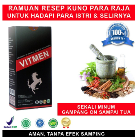 Jual Vitmen Isi 5 Asli Original Vitmen Obat Kuat Herbal Tahan Lama ...