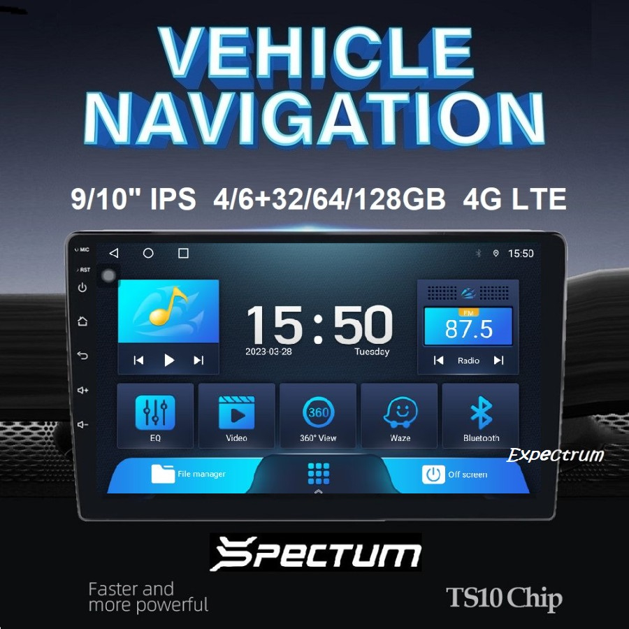 Jual Headunit Android Ts10 S Uis7862 Spectum Qled Dsp 4g Gps Bt Wifi