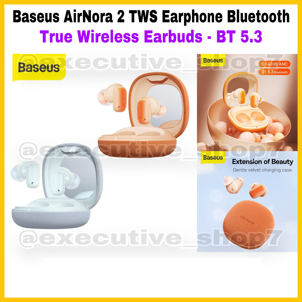Jual Baseus AirNora 2 TWS Earphone Bluetooth - Wireless Earbuds - BT 5. ...