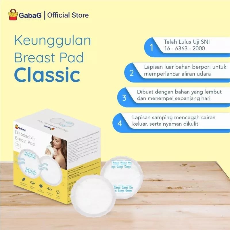 Jual GabaG Pad 56 lembar GapaGpad penyerap asi oobabyshop | Shopee ...