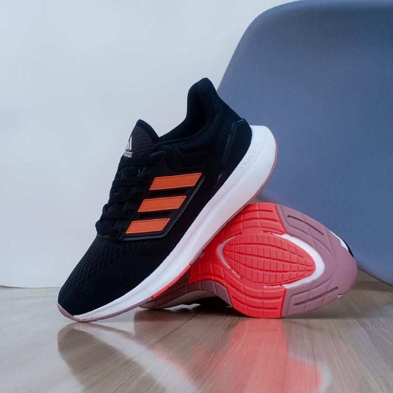 Jual sepatu sneakers running eqt21 run black Oren | Shopee Indonesia