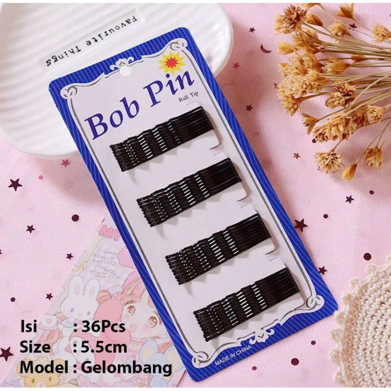 Jual Jepit Lidi Bobby Pin Isi 40 Jepit Rambut Kecil Hitam Warna Hair ...