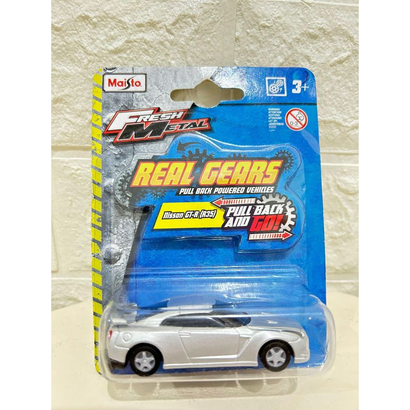 Jual Maisto Real Gears - Nissan GTR R35 (Pullback 1:64) | Shopee Indonesia