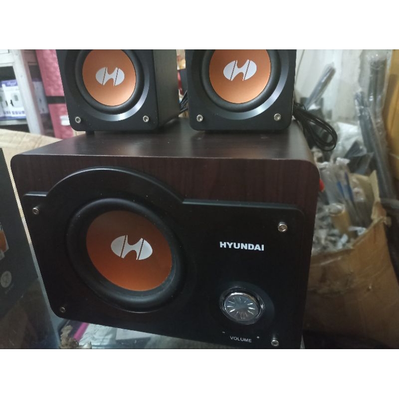 Jual speaker 2.1 subwoofer 4in spiker aktif hyundai pc bkn altec ...
