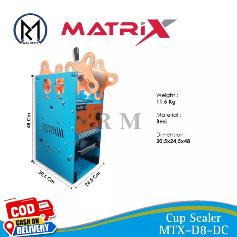 Jual Mesin Press Gelas Plastik / Cup Sealer MTX- D8-DC (ada digital ...