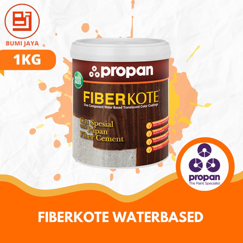 Jual cat propan Fiberkote waterbased 1 kg | Shopee Indonesia