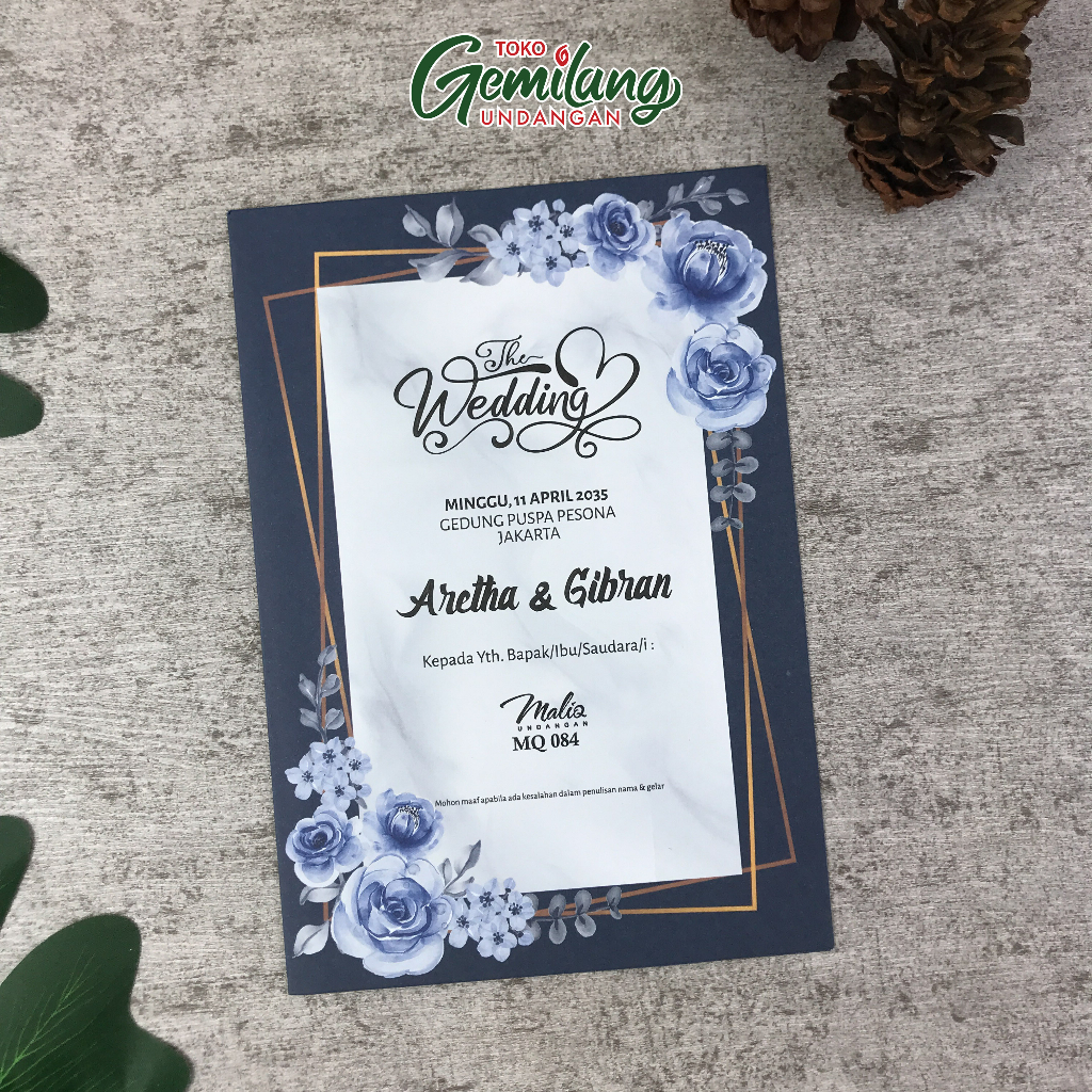 Jual Blangko Undangan Pernikahan Maliq 84 Harga Murah | Shopee Indonesia