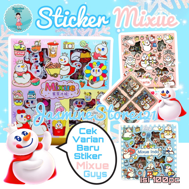 Jual Stiker Mixui Snow King isi 100 Lembar/Sticker Mixui Ready Stock ...