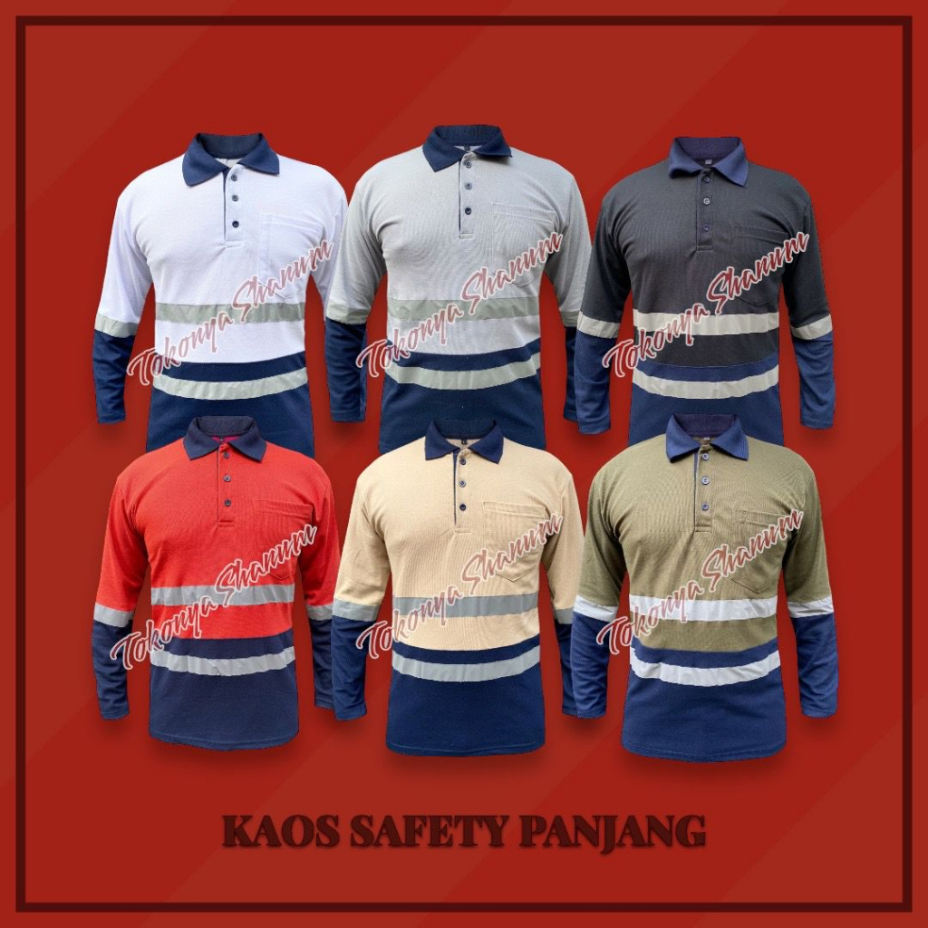 Jual T-shirt Safety / Polo Safety Kaos polo / pakaian pria / krah polo ...