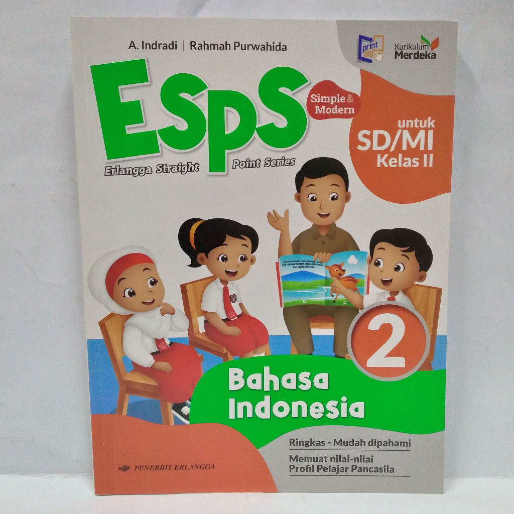 Jual BUKU PELAJARAN KURIKULUM MERDEKA ESPS BAHASA INDONESIA SD/MI KELAS 2 | Shopee Indonesia