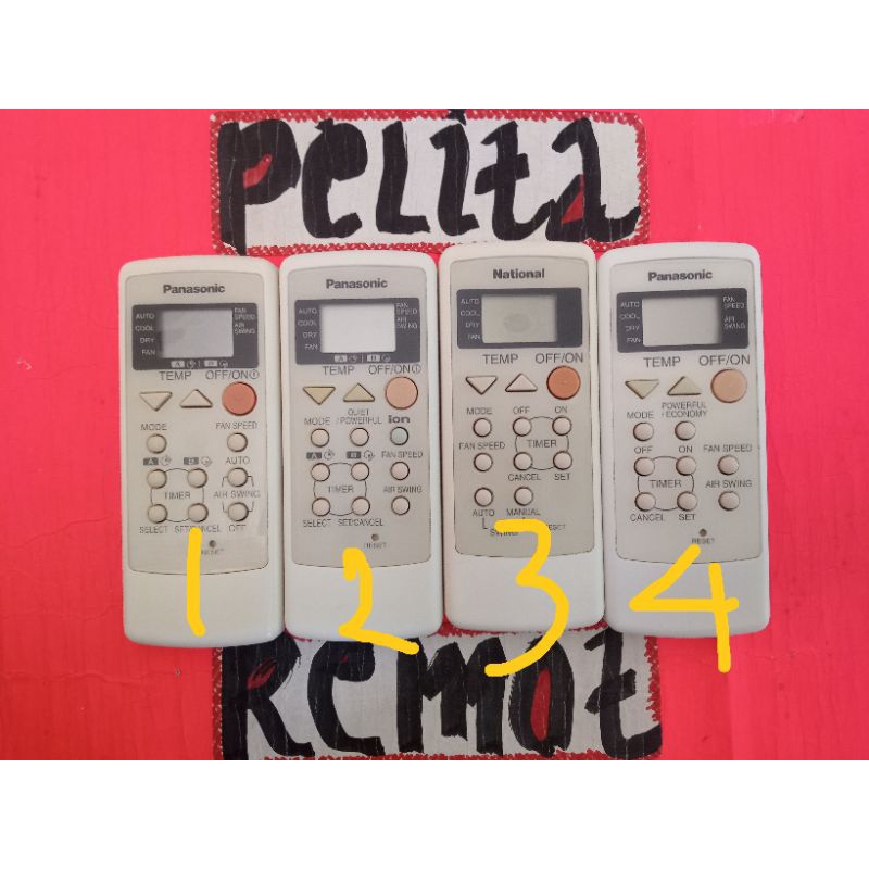 Jual Remot ac panasonic national EOLIA original terlengkap | Shopee ...