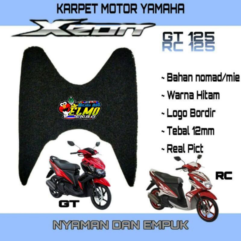 Jual Karpet mie xeon rc gt 125 hitam abu 1.7cm | Shopee Indonesia