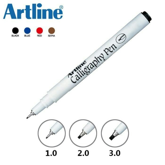 Jual PEN CALLIGRAPHY ARTLINE (HITAM) | Shopee Indonesia