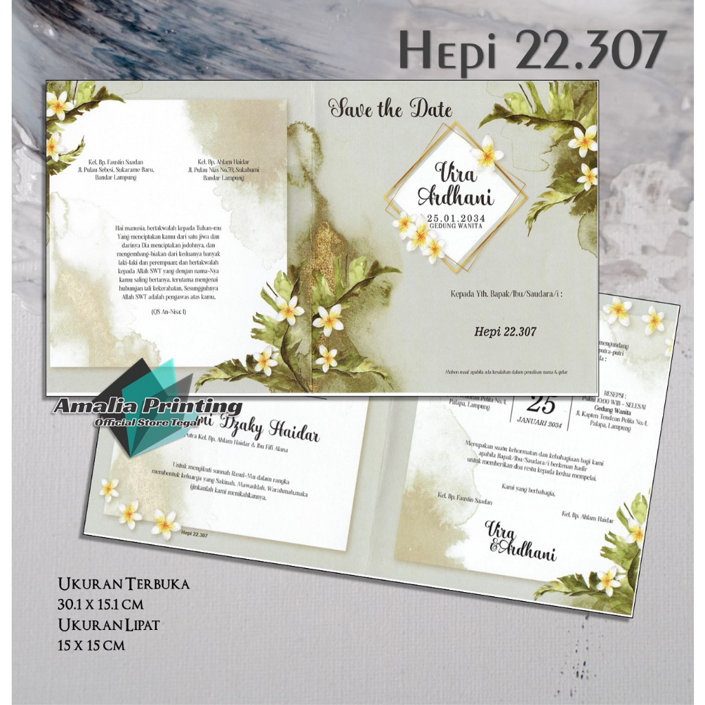 Jual Undangan Pernikahan Simple, Elegan, Murah, Unik, Aesthetic, Rustic, Mewah – Undangan Seri ...