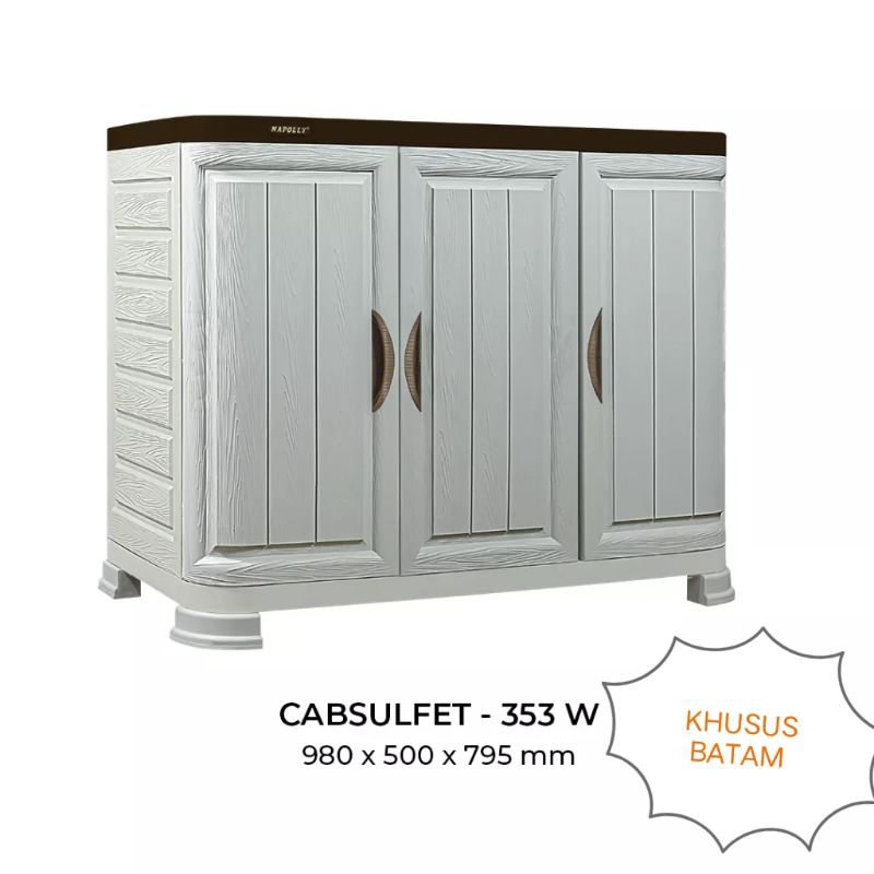 Jual NAPOLLY LEMARI BUFFET CABSULFET 353W / LEMARI CABINET SERBAGUNA ...