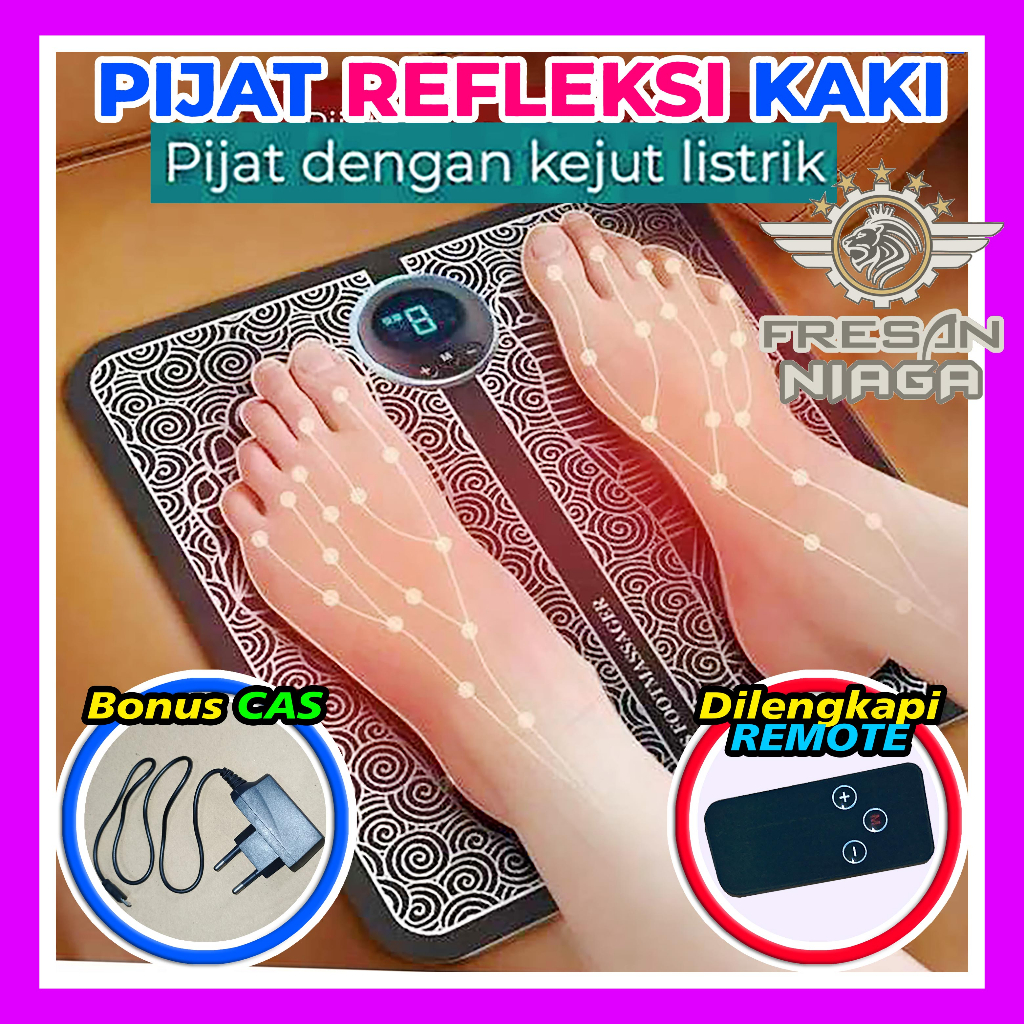Jual Tikar Alas Pijat Kaki Elektrik Stimulasi Otot Refleksi Kaki Dengan ...