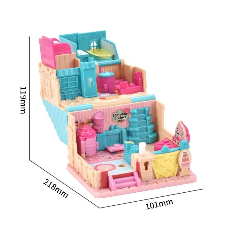 Jual Mainan magic doll house mainan anak anak Sweet Candy Room Surprise ...
