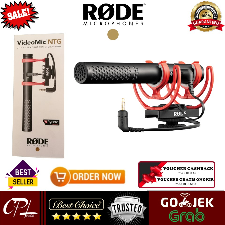 Jual RODE VideoMic NTG Hybrid Analog/USB Camera-Mount Shotgun ...