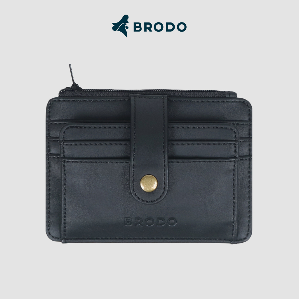 Jual BRODO - Porto Synthetic Leather Card Wallet Black | Shopee Indonesia