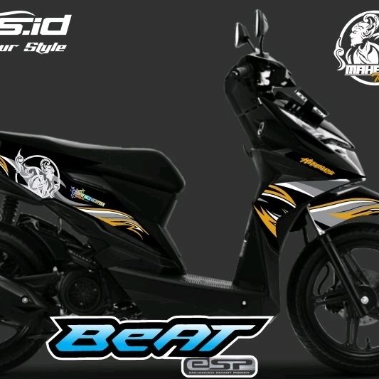 Jual BISA CUSTOM LIVERY, Striping motor livery bus BEAT ESP-STREET ...