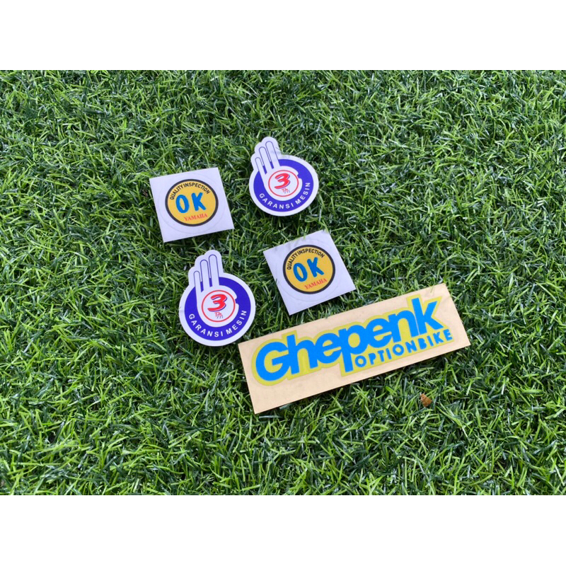 Jual Sticker Stiker OK Garansi 3 Tahun Yamaha New old Stock stock lama ...
