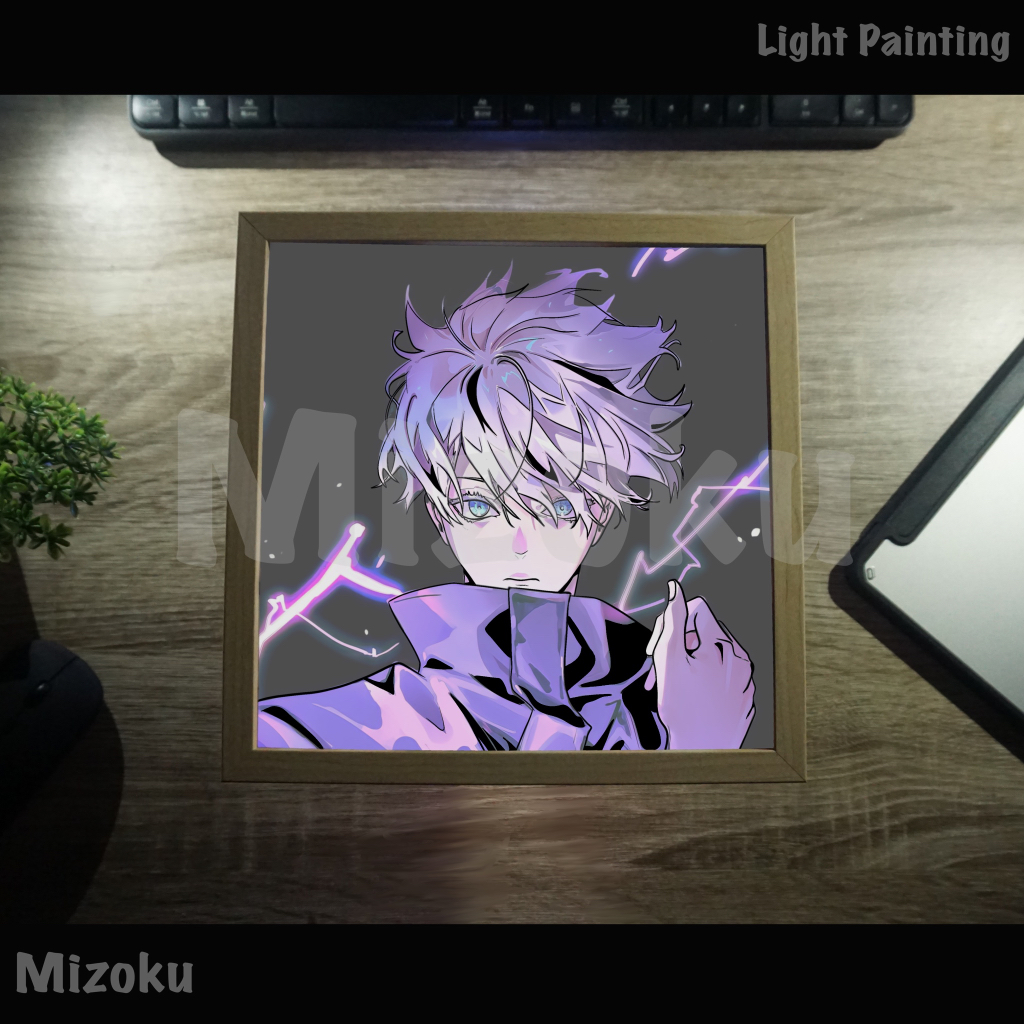 Jual LIGHT PAINTING ANIME JUJUTSU KAISEN GOJO SATORU PURPLE LIGHTNING ...