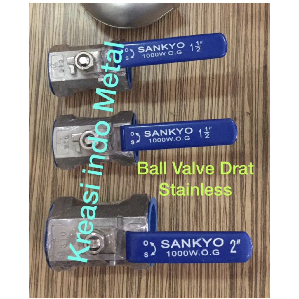 Jual SANKYO -Ball Valve 3/8" inch /Stop Kran Stainless Sus SS316 SS304 ...