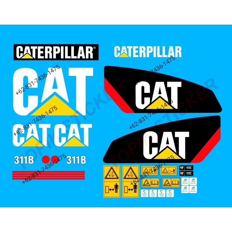 Jual Stiker Excavator CATERPILLAR CAT 311B, Stiker Alat Berat | Shopee ...