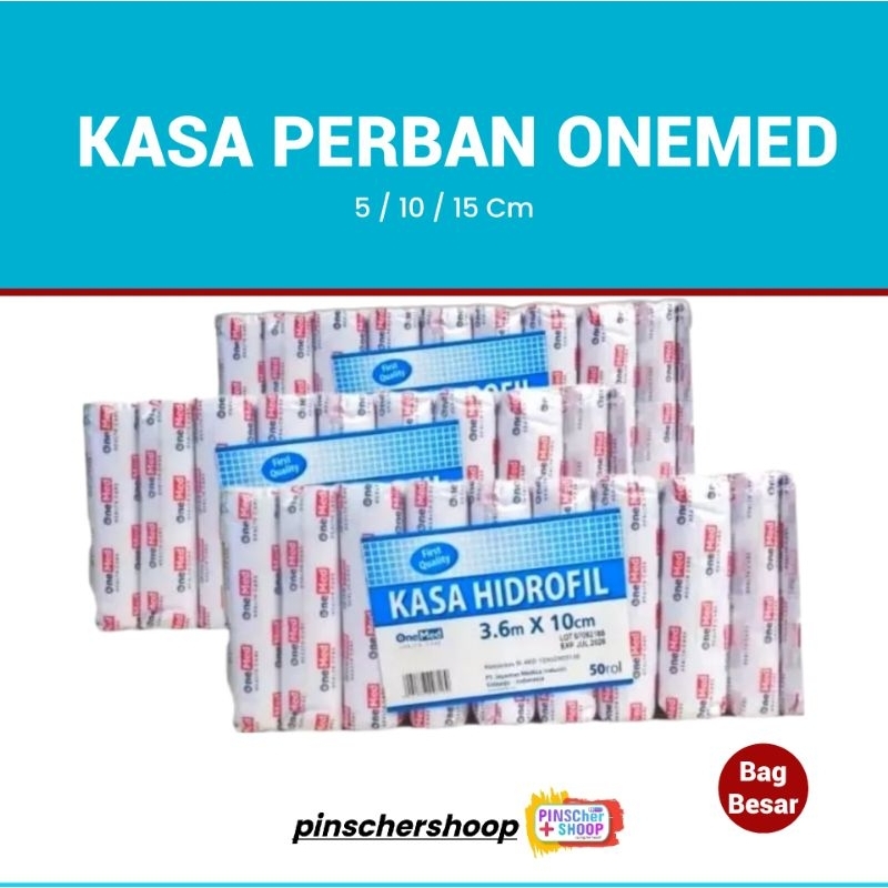 Jual Verban Kasa Onemed Perban Gulung Hidrofil / Bag Besar | Shopee ...