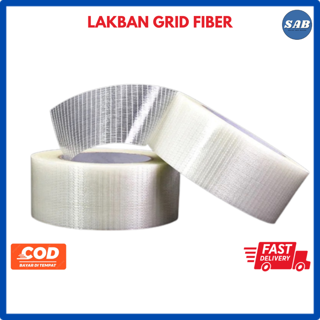 Jual Lakban Fiber Grid Gypsum Serat Filament Kasa Plester Gipsum 25M ...