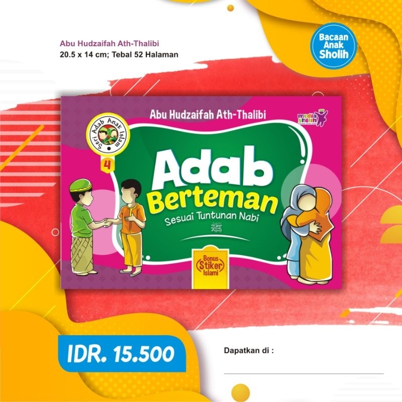 Jual Adab Berteman Sesuai Tuntunan Nabi | Shopee Indonesia