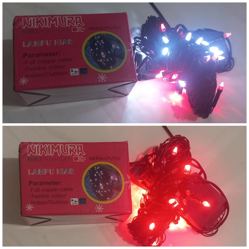Jual Led NATAL Merah-Putih NIKIMURA | Shopee Indonesia