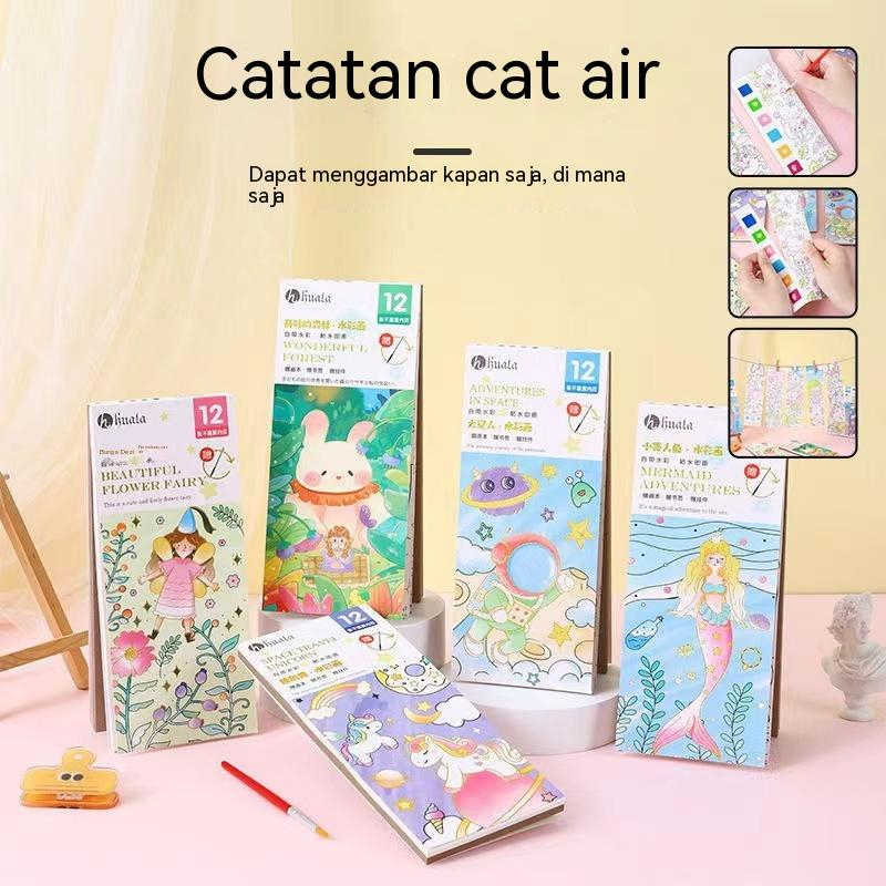 Jual Catatan tempel mewarnai cat air anak-anak / buku mewarnai / gambar ...