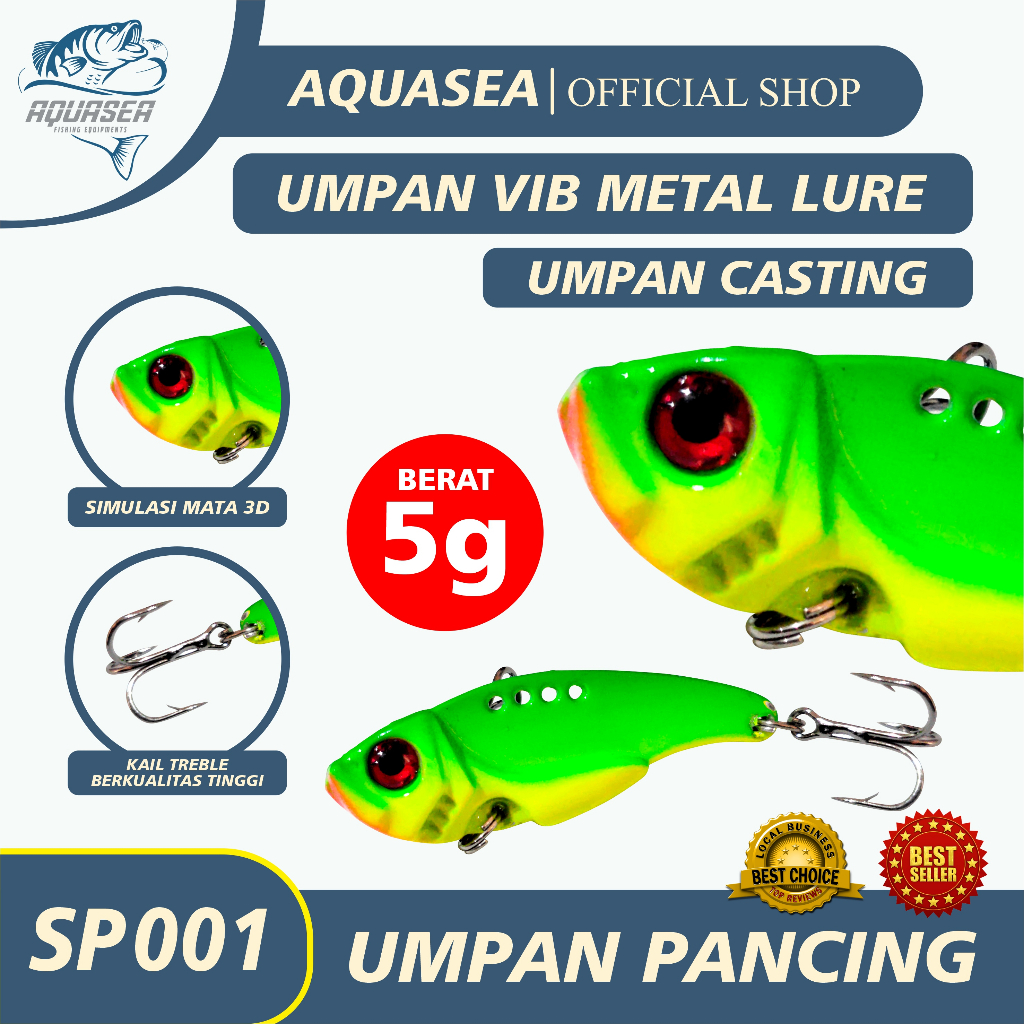 Jual AQUASEA Umpan Pancing Bentuk Ikan Kecil Umpan SP001 Panjang 4cm/6 ...