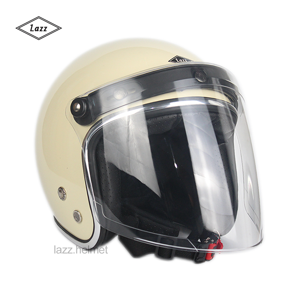 Jual Helm Lazz Bogo Retro Klasik Classic Pria Wanita Fullset Kaca Datar ...
