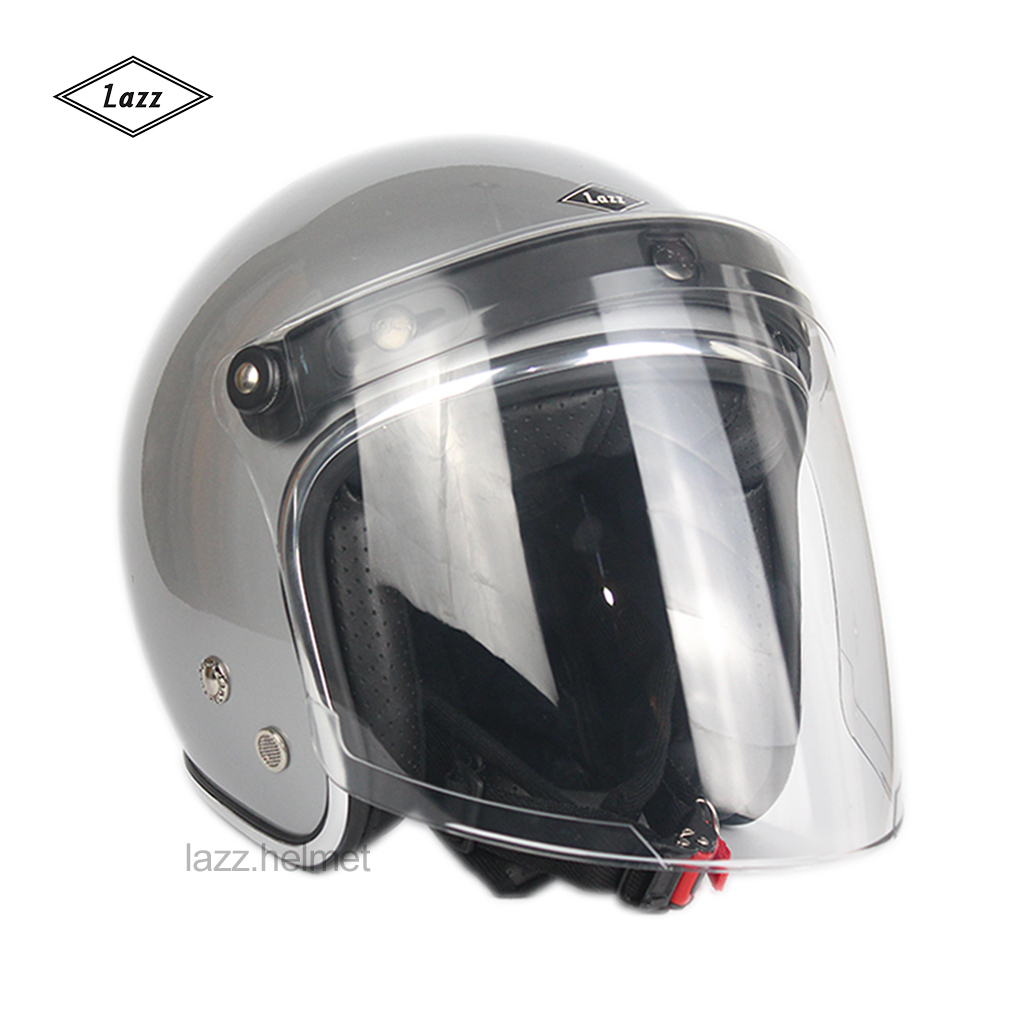 Jual Helm Lazz Bogo Retro Klasik Classic Pria Wanita Fullset Kaca Datar ...