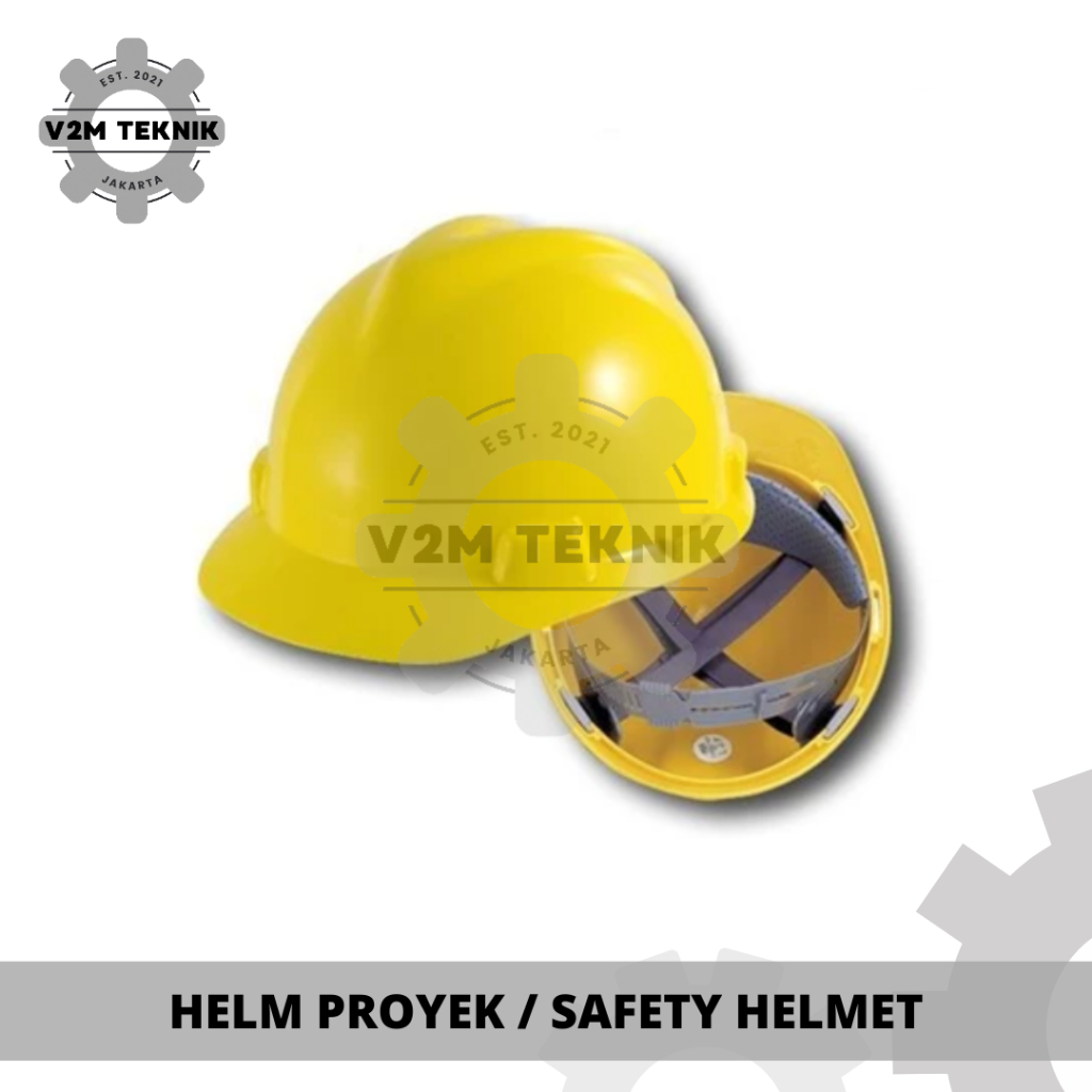 Jual Helm Proyek Kuning / Topi Kuning Plastik / Helm Plastik / Helm ...