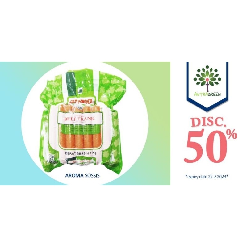 Jual SOSIS BEEF FRANK AROMA 1KG | Shopee Indonesia
