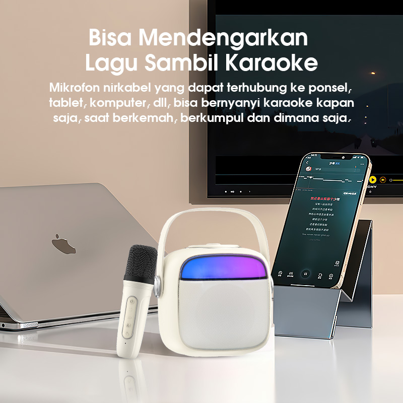 Jual ACOME A9 Speaker Karaoke Bluetooth 5.3 / Speaker Wireless Mini RGB ...