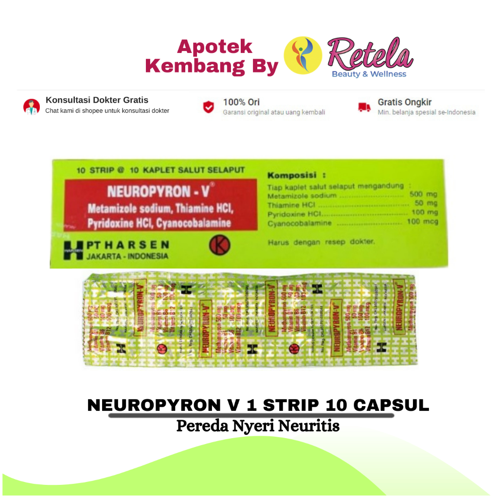 Jual Neuropyron V 1 Strip 10 Capsul | Shopee Indonesia