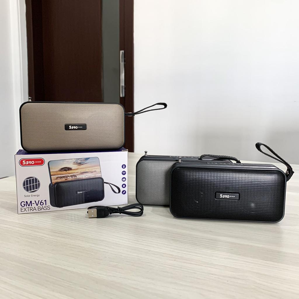 Jual SPEAKER BLUETOOTH 5 BRO GM-V61 SOLAR PANEL | Shopee Indonesia