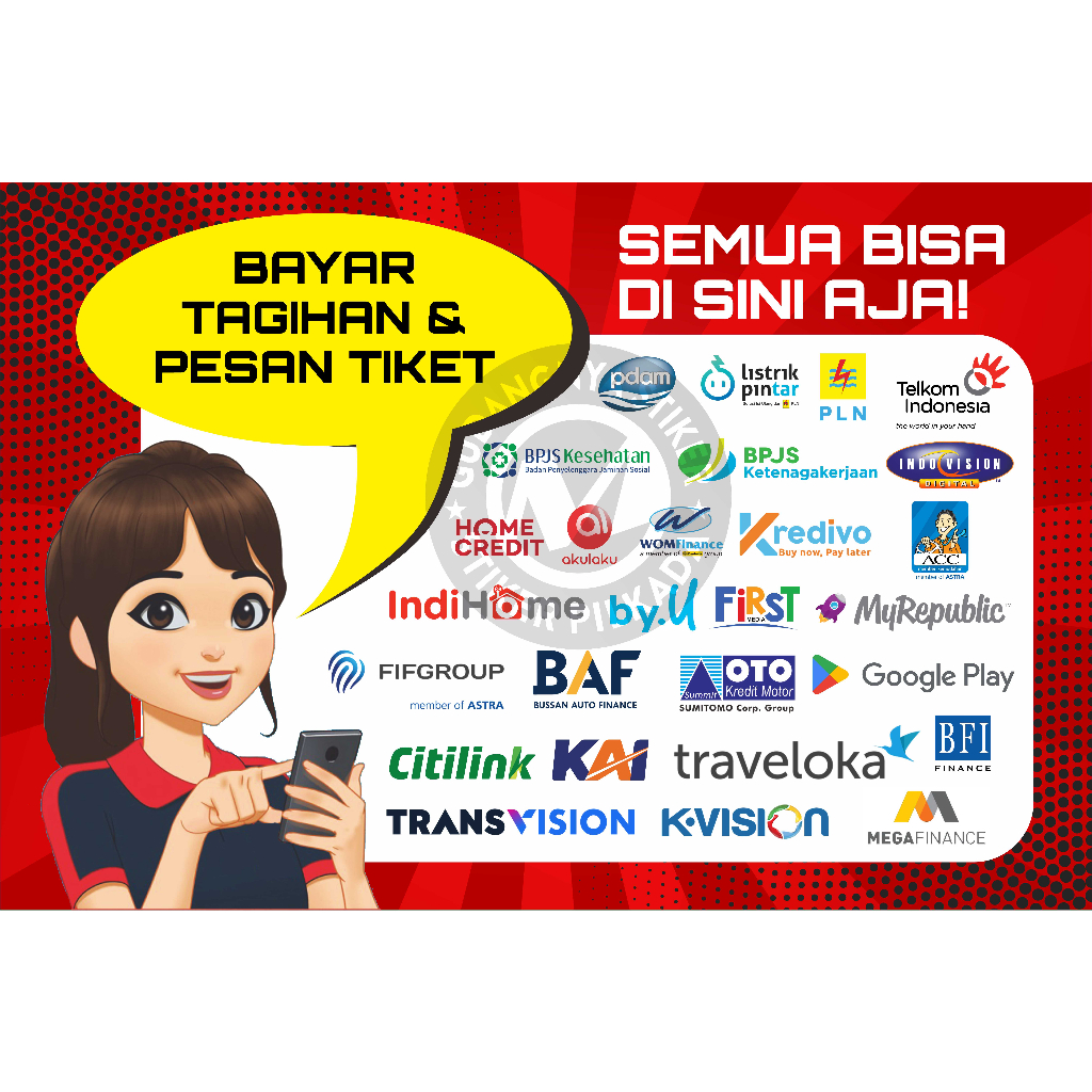 Jual STIKER VINYL BERTULISKAN PEMBAYARAN TAGIHAN ONLINE | Shopee Indonesia