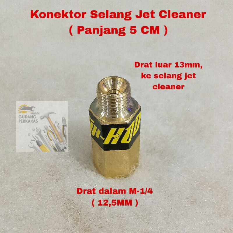 Jual Nepel Konektor Selang Jet Cleaner PANJANG - Conector Adapter Nosel ...