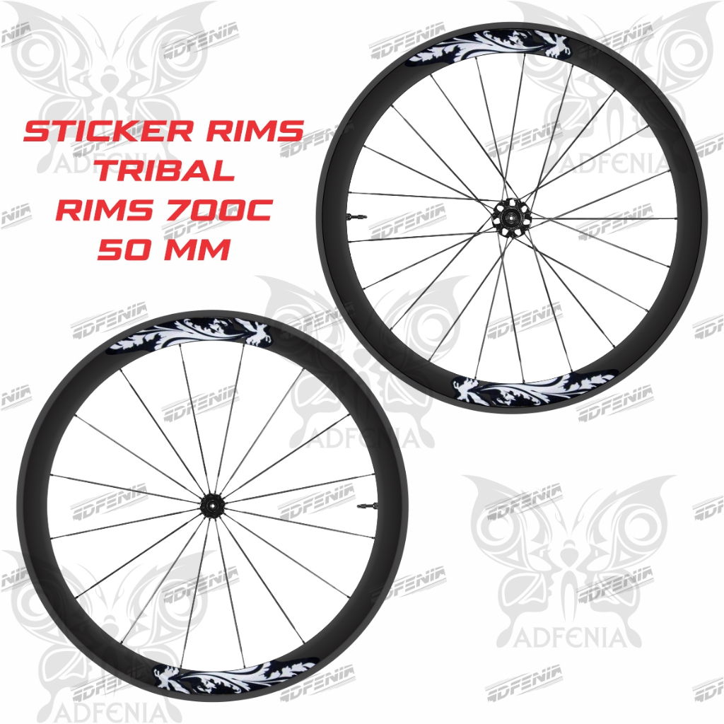Jual Stiker Decal Rims Tribal rims 5cm 700c | Shopee Indonesia