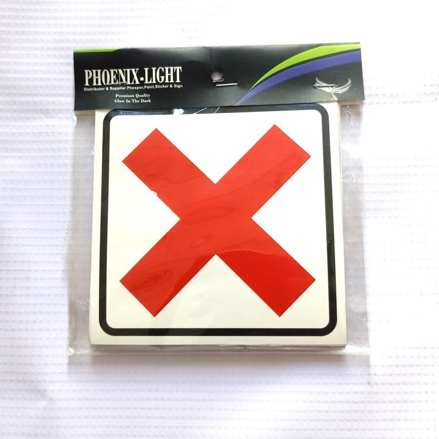 Jual Stiker Tanda Larangan (X) 10x10 | Shopee Indonesia