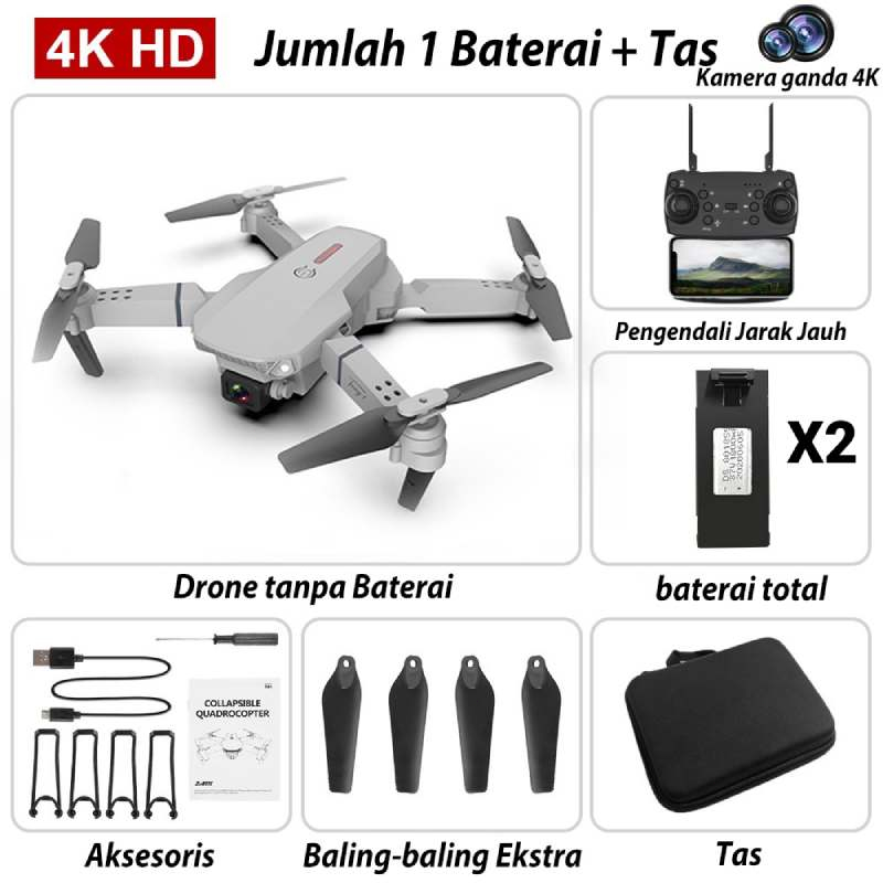 Jual 【24 Jam Kirim COD】Drone Kamera Rc Drone E99 Pro/ E88 Pro K3 Dengan ...
