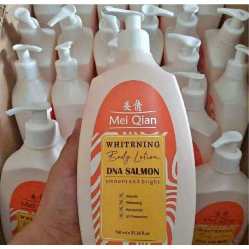Jual Mei QIAN BODY LOTION DNA SALMON 750 ML | Shopee Indonesia